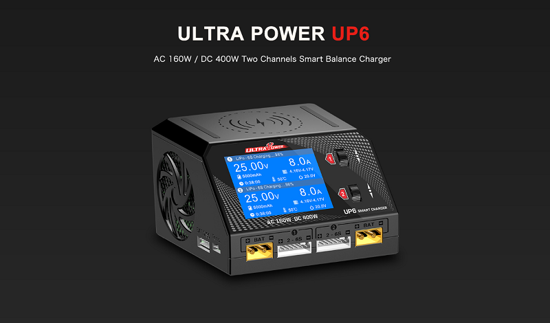 Ultra Power UP6 Smart Charger Built-in Power Supply – Park Lane Hobbies