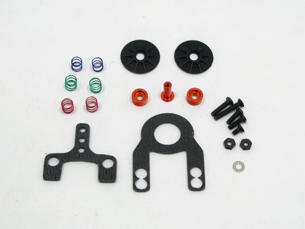 PN RACING Mini-z MR02/03 Multi Length Graphite Disk Damper Set (Orange ...